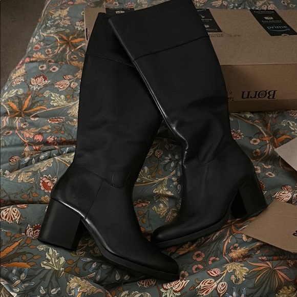 Born | Shoes | Born Black Over The Knee Boots With Smooth Leather ...